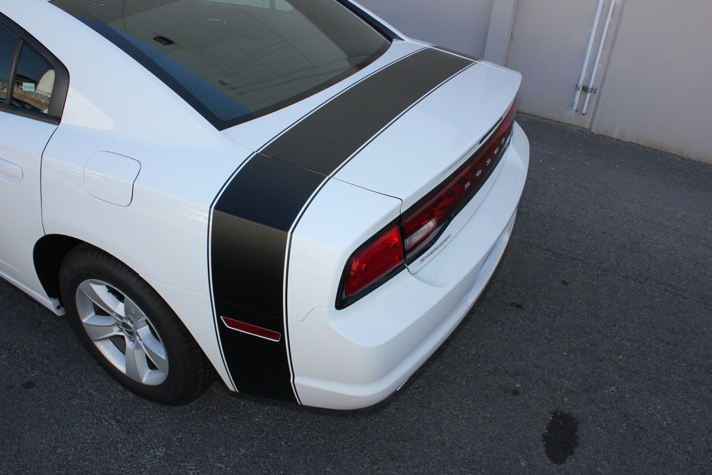 Dodge Charger (2011-2014) Custom Vinyl Decal Kit - TRUNK SOLID STRIPE ...