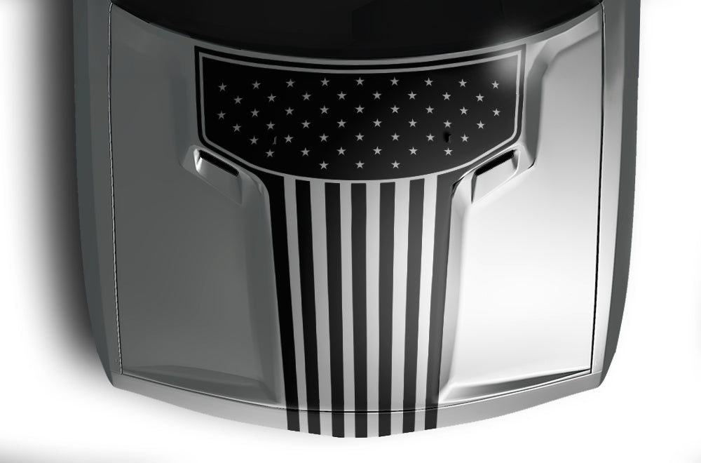 Dodge-Challenger 2008-2016 Custom Vinyl Wrap Kit - AMERICAN FLAG ...