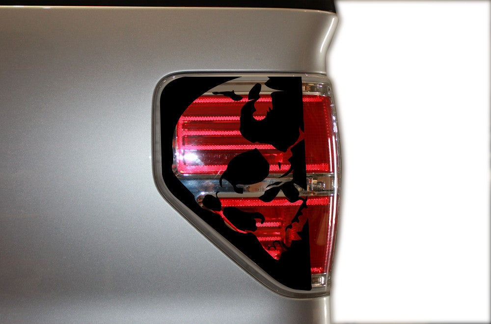 Ford F-150 (2009-2014) Custom Vinyl Brake Light Decal Kit - SKULL ...