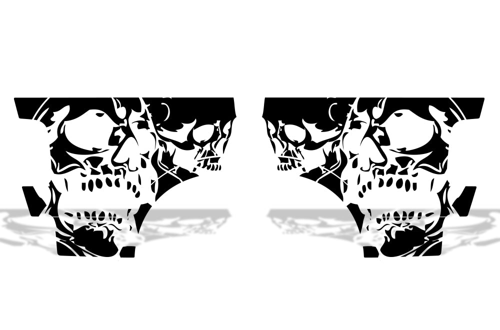Ford F-150 (2004-2008) Custom Vinyl Decal Kit - DOUBLE SKULL – Factory ...