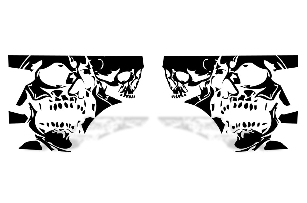 Nissan Titan (2004-2013) Custom Decal Wrap Kit - DOUBLE SKULL – Factory ...