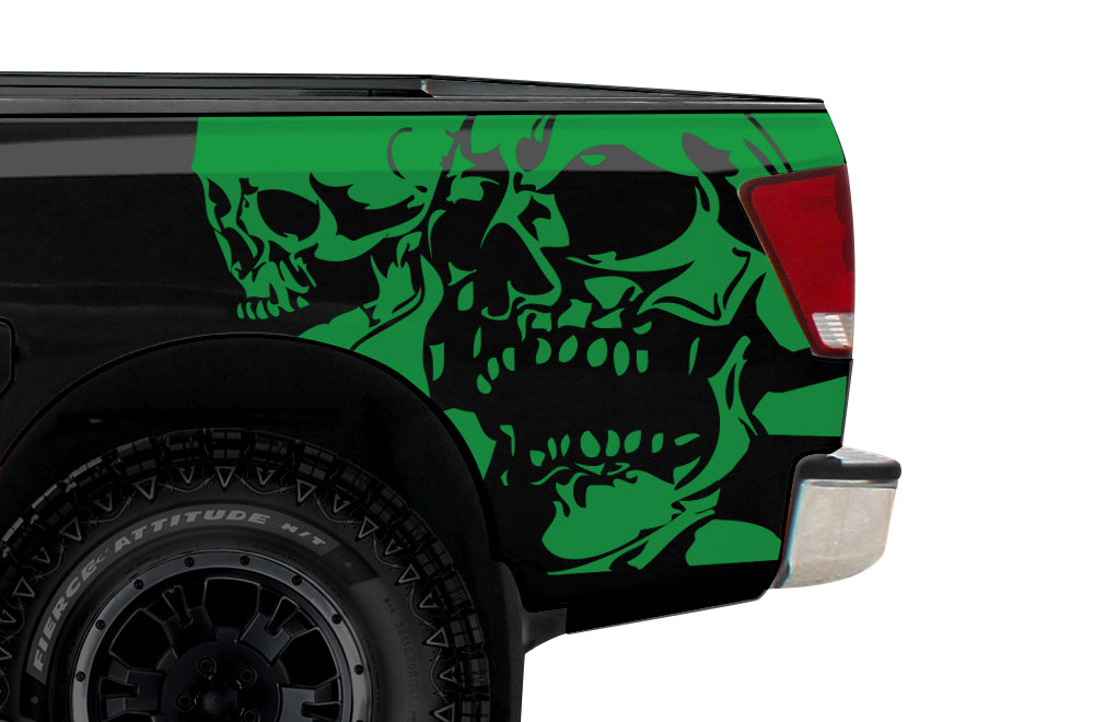 Nissan Titan (2004-2013) Custom Decal Wrap Kit - DOUBLE SKULL – Factory ...