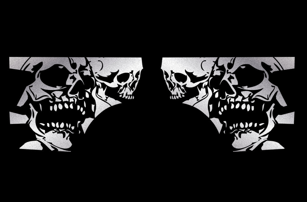 Nissan Titan (2004-2013) Custom Decal Wrap Kit - DOUBLE SKULL – Factory ...
