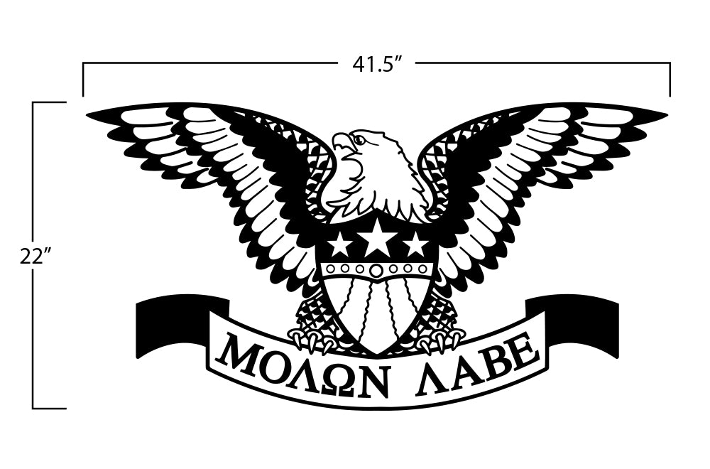 Universal Custom Vinyl Decal Kit - MOLON LABE EAGLE – Factory Crafts